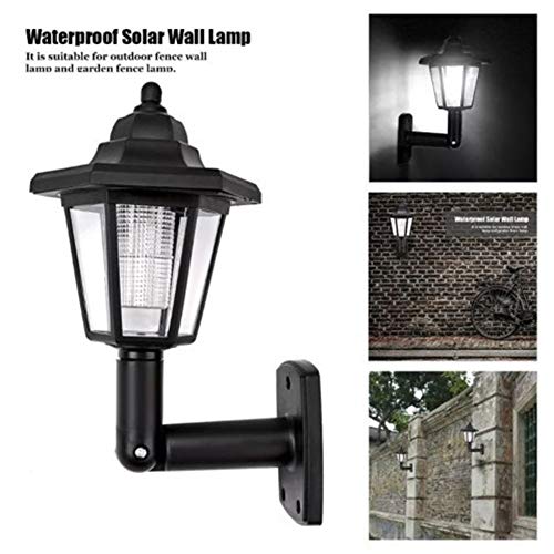 JLFTF 2X Solar Light Home Garden Door Solar Power LED Light Path Way Wall Landscape Mount Garden Fence Lamp Outdoor Night Light