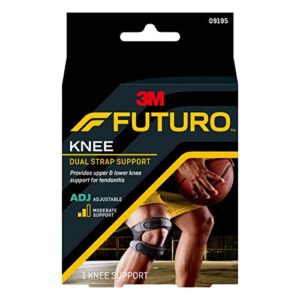 futuro dual strap knee support, adjustable