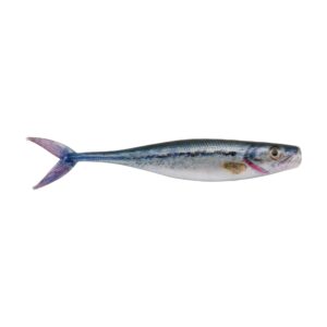 berkley powerbait the champ minnow fishing soft bait, hd rainbow shiner, 3.4in