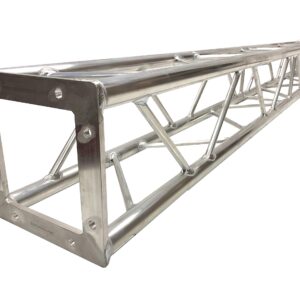 2 DJ Lighting 6.56 ft (2 Meter) Bolted Aluminum 8"x8" Truss Light Weight Dual Totem System. 100% Aluminum Bolt Style Trussing! 25 LB. Total Weight!