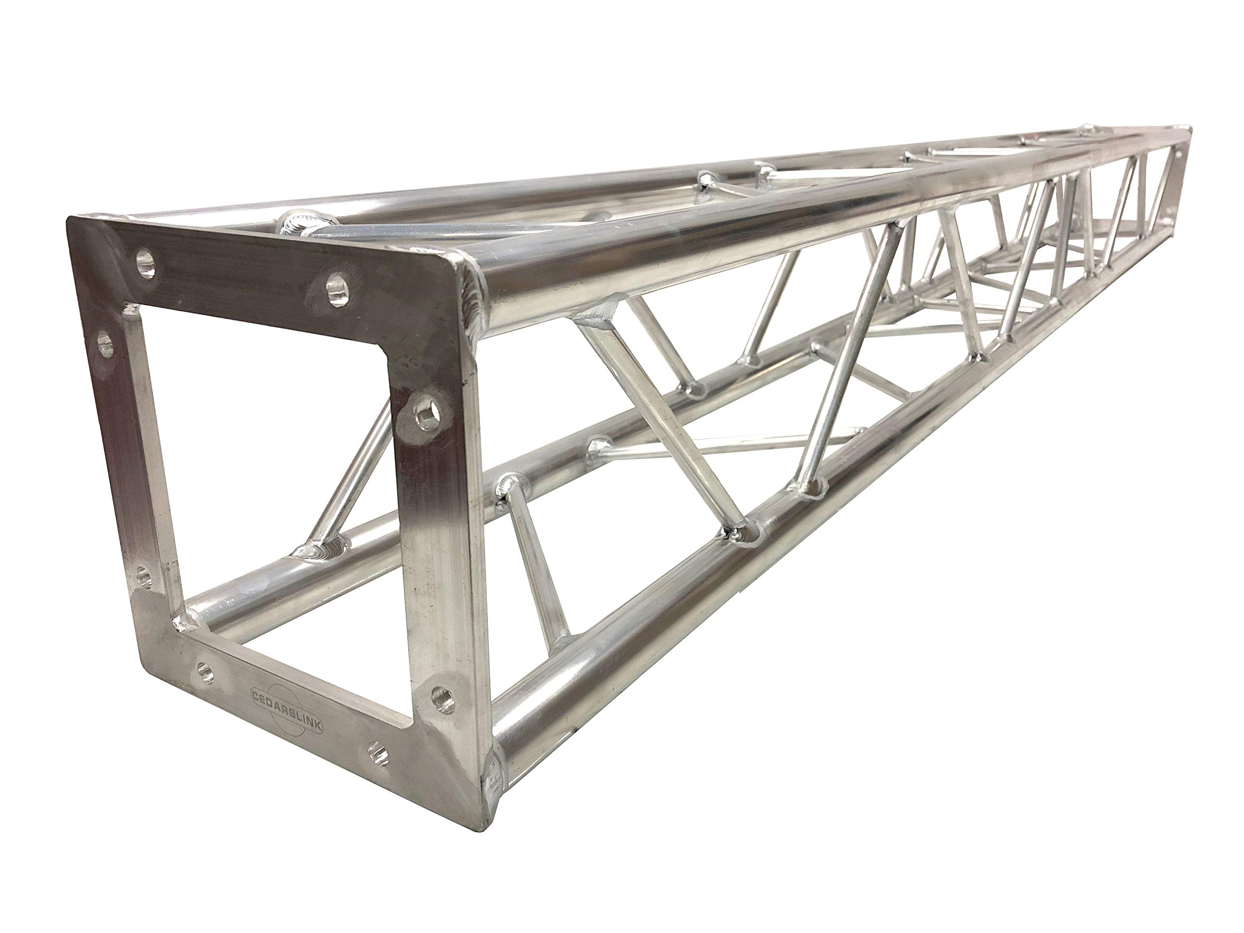 2 DJ Lighting 6.56 ft (2 Meter) Bolted Aluminum 8"x8" Truss Light Weight Dual Totem System. 100% Aluminum Bolt Style Trussing! 25 LB. Total Weight!