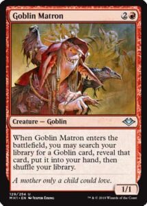 magic: the gathering - goblin matron - modern horizons