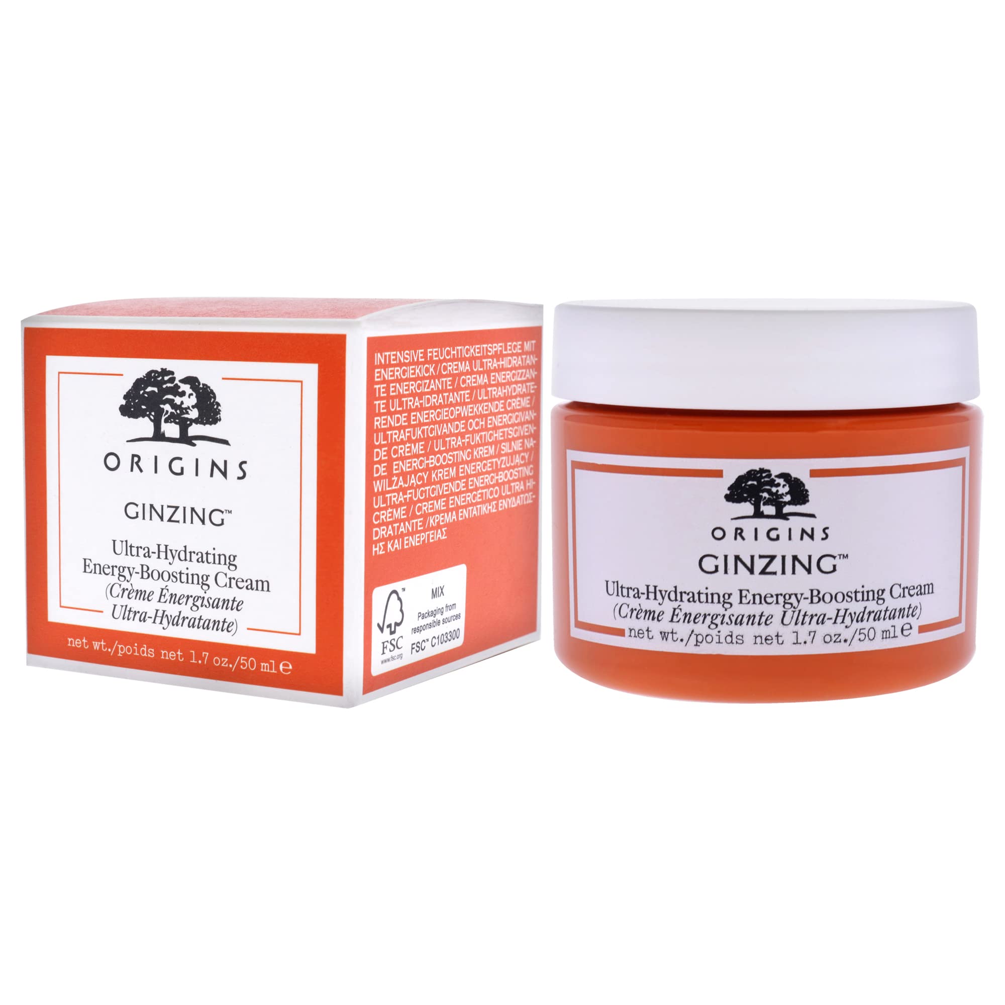 Origins GinZing UltraHydrating EnergyBoosting Cream 50 ml Unboxed, 1.7 Ounce