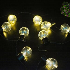 Dual Powered - Solar + USB Plug in - Solar Powered String Lights with Hanging Sockets, 20 Big Edison Bulbs Weatherproof Solar Decoration Lights for Patios, Parties (Dual Powered, WarmWhite-1pcs)