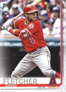 2019 topps #520 david fletcher los angeles angels rookie baseball card