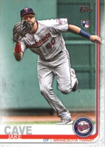 2019 topps #576 jake cave minnesota twins rookie baseball card