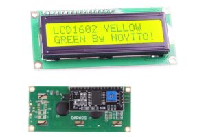 noyito 1602 16x2 lcd module yellow-green backlight with pcf8574t ic iic driver serial interface compatible with win os uno r3 mega2560 (pack of 2) (1602 iic screen yellow-green)