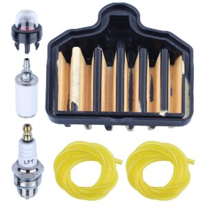 adefol air filter kit for poulan pp5020av 575296301 chainsaw replacement parts with fuel filter, primer bulb, spark plug, fuel line accessories