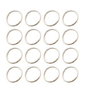 d drneeko 200pcs stainless split rings for chandelier crystals garlands, suncatchers, crystal bead curtains, crystal strands, necklaces, keys, earrings, jewelry making and craft project (14mm)