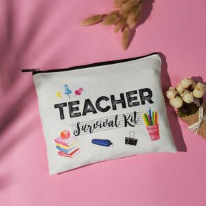 Teacher Appreciation Gifts Music Teacher Gifts Teacher survival kit Teacher Supplies for Classroom Best Teacher Gift Small Gift Bags Makeup Bag Teacher Bag for Women