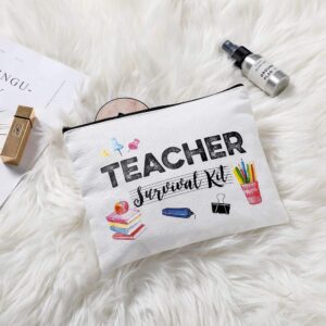 Teacher Appreciation Gifts Music Teacher Gifts Teacher survival kit Teacher Supplies for Classroom Best Teacher Gift Small Gift Bags Makeup Bag Teacher Bag for Women