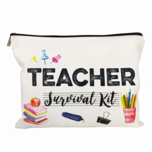 Teacher Appreciation Gifts Music Teacher Gifts Teacher survival kit Teacher Supplies for Classroom Best Teacher Gift Small Gift Bags Makeup Bag Teacher Bag for Women