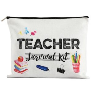 Teacher Appreciation Gifts Music Teacher Gifts Teacher survival kit Teacher Supplies for Classroom Best Teacher Gift Small Gift Bags Makeup Bag Teacher Bag for Women