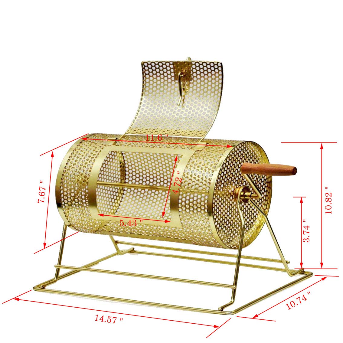 FixtureDisplays® Metal Raffle Drum Spin Casino Bingo Lottery Party Lucky Draw Fundraiser Tombola 10006