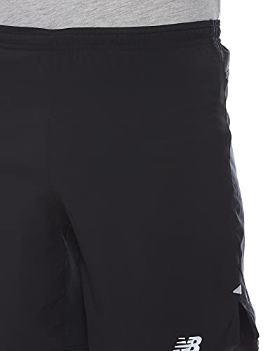 New Balance Men's Impact Run 7 Inch Short, Black , Small