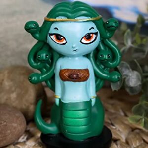 Ebros Gift Greekies Collection Greek Mythology Goddess Medusa with Gorgon Snake Tail Statue 3.75" Tall Stone Gaze Death Stare Seductress Collectible Figurine Ancient Zodiac Mythology