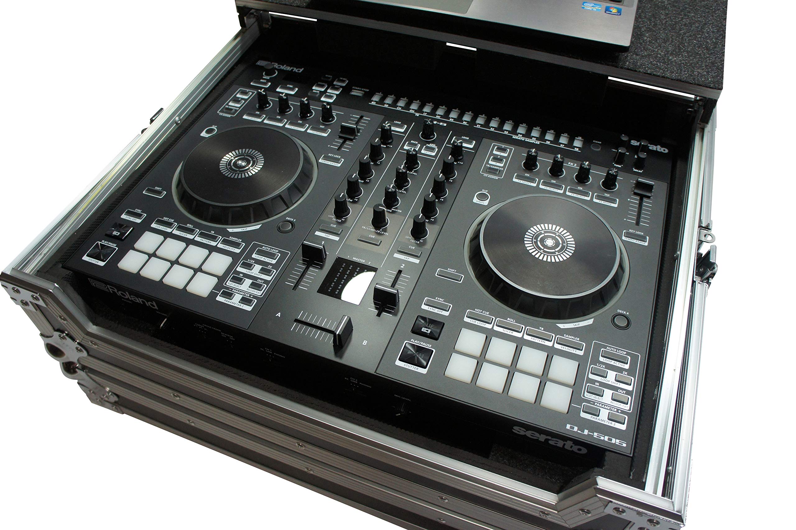 Harmony HCDJ505LT Flight Glide Laptop Stand DJ Custom Case Compatible with Roland DJ-505 New