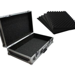 Harmony Audio HCLUC Flight 22" x 13" x 5-3/8" Pick & Pluck Foam Utility Locking Case