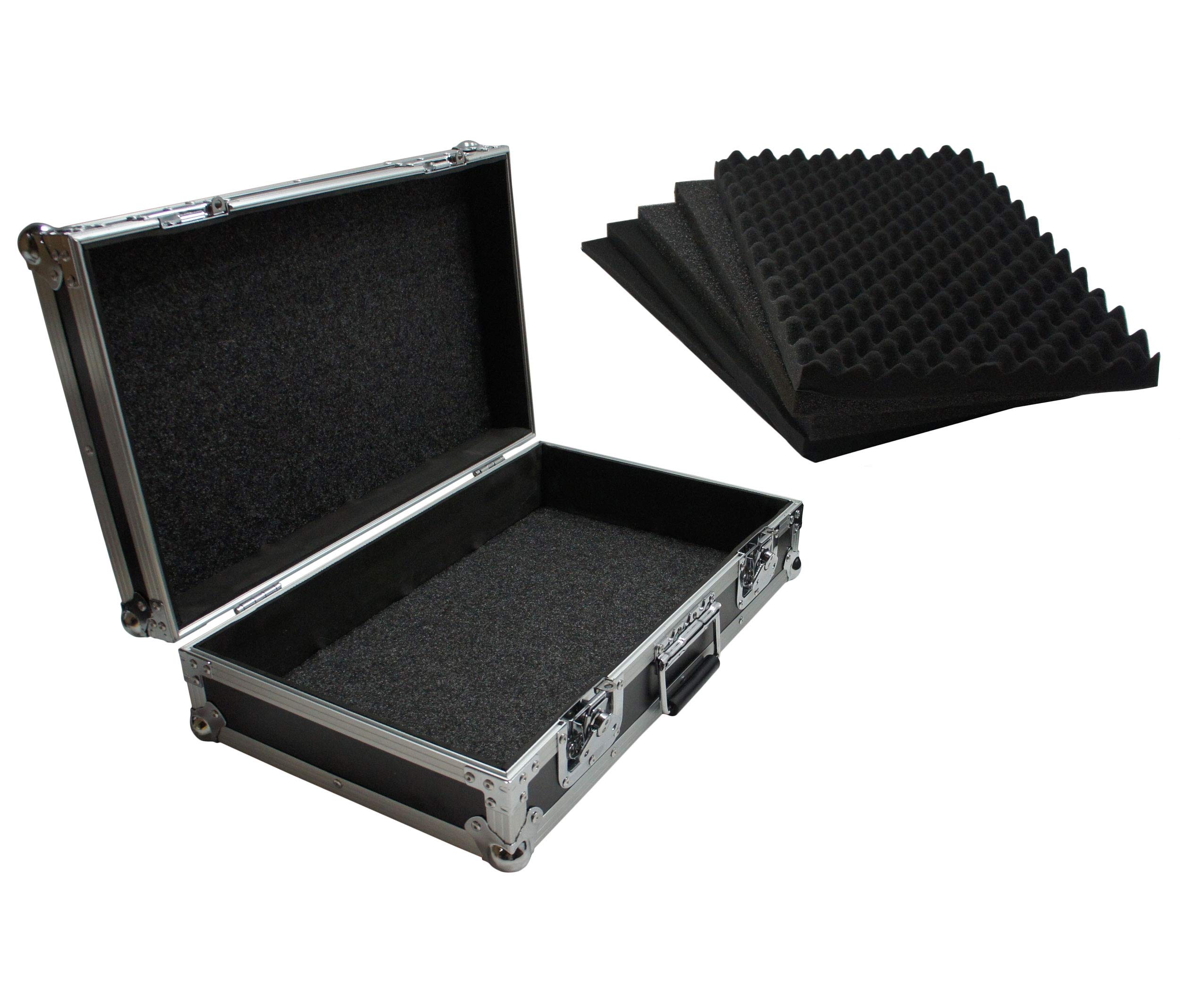 Harmony Audio HCLUC Flight 22" x 13" x 5-3/8" Pick & Pluck Foam Utility Locking Case