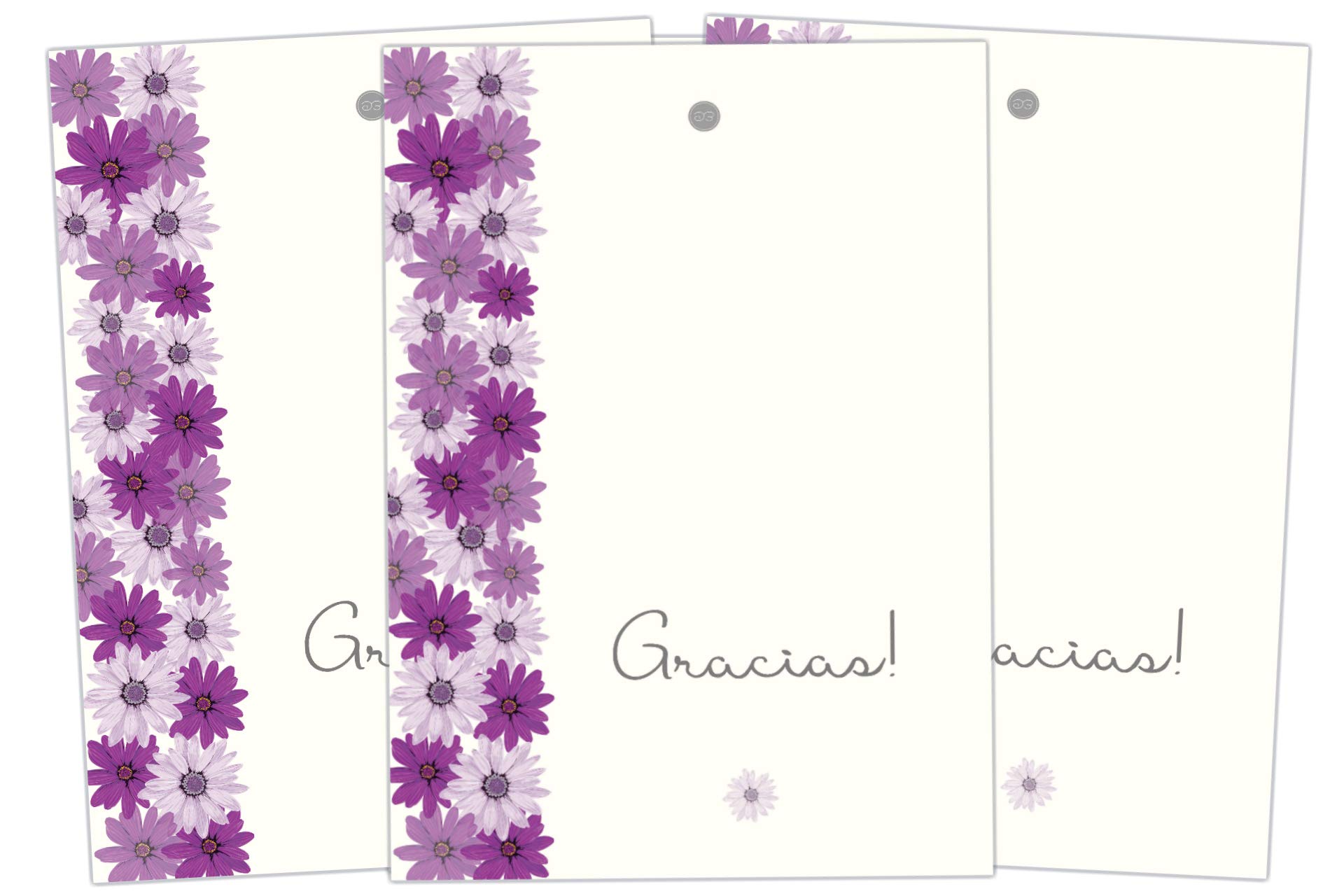 20 Tarjetas de Agradecimiento Thank You cards Notes in Spanish Gracias Cards for Wedding, Baby Shower,Anniversary, Bridal Shower - Flores Gracias Cards in Spanish Español with envelopes