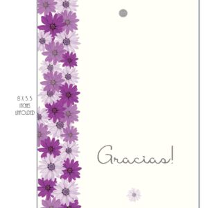 20 Tarjetas de Agradecimiento Thank You cards Notes in Spanish Gracias Cards for Wedding, Baby Shower,Anniversary, Bridal Shower - Flores Gracias Cards in Spanish Español with envelopes