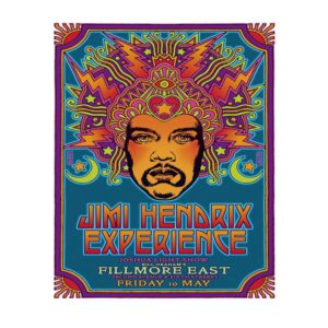 jh experience - filmore east music poster wall art, this ready to frame vintage musician wall art poster print is good for music room, dorm, studio, and man cave room decor, unframed - 8 x 10”