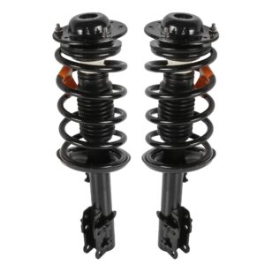 mostplus 172199 172200 front strut spring assemblies shock absorber compatible for 2004-2011 chevy malibu / 2007-2009 saturn aura / 2005-2010 pontiac g6