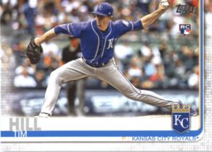 2019 topps #379 tim hill kansas city royals rookie baseball card