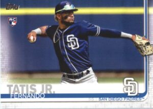 2019 topps #410 fernando tatis jr. san diego padres rookie baseball card