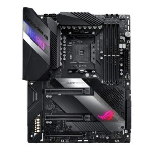 asus rog crosshair viii hero x570 atx motherboard with pcie 4.0, integrated 2.5 gbps lan, usb 3.2, sata, m.2, node and aura sync rgb lighting