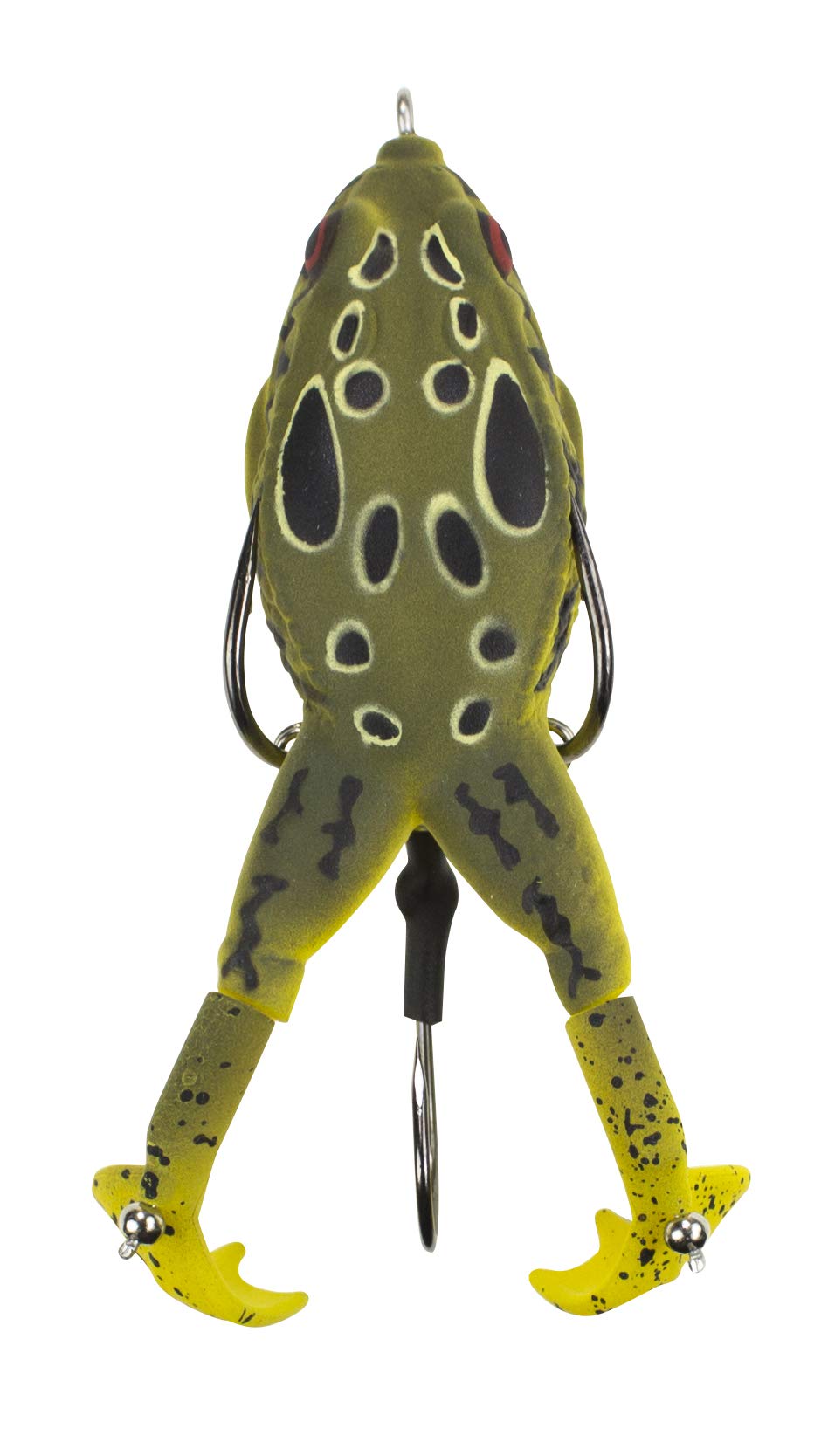 LUNKERHUNT Frog Fishing Lure for Bass Fishing | Realistic Frog Lure with Prop Action (Cane) | Best Topwater Lure Trout and Pike, Fish Bait with Hollow Body, Weedless Hooks