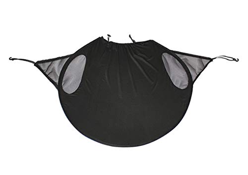 Baby Stroller Sun Shade Sun Protection Pram for Strollers Car Seats Pushchair Buggy Sunshade Parasol Sun Rain Canopy Cover Protection Stroller Accessories Awning Anti-UV Umbrella Sun Shade (Black)