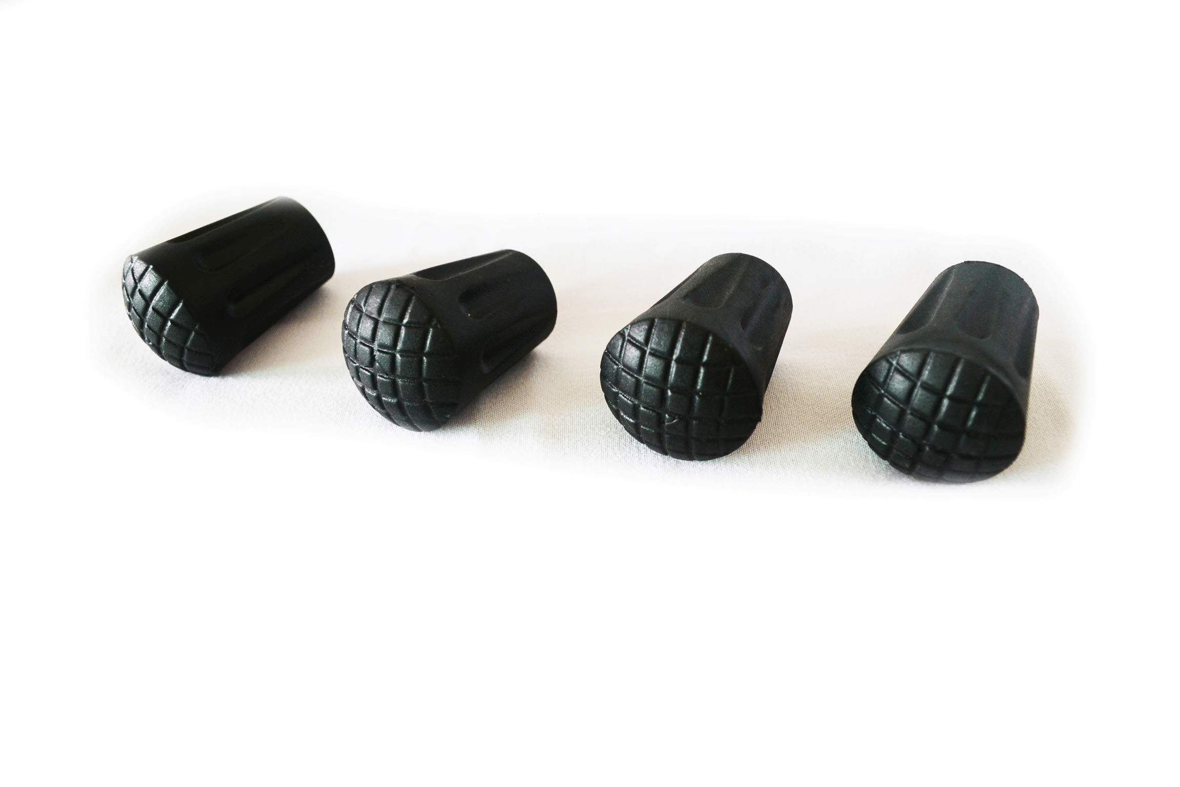 4 Pack Replacement Rubber Walking Pole Tips for Standard Trekking Poles