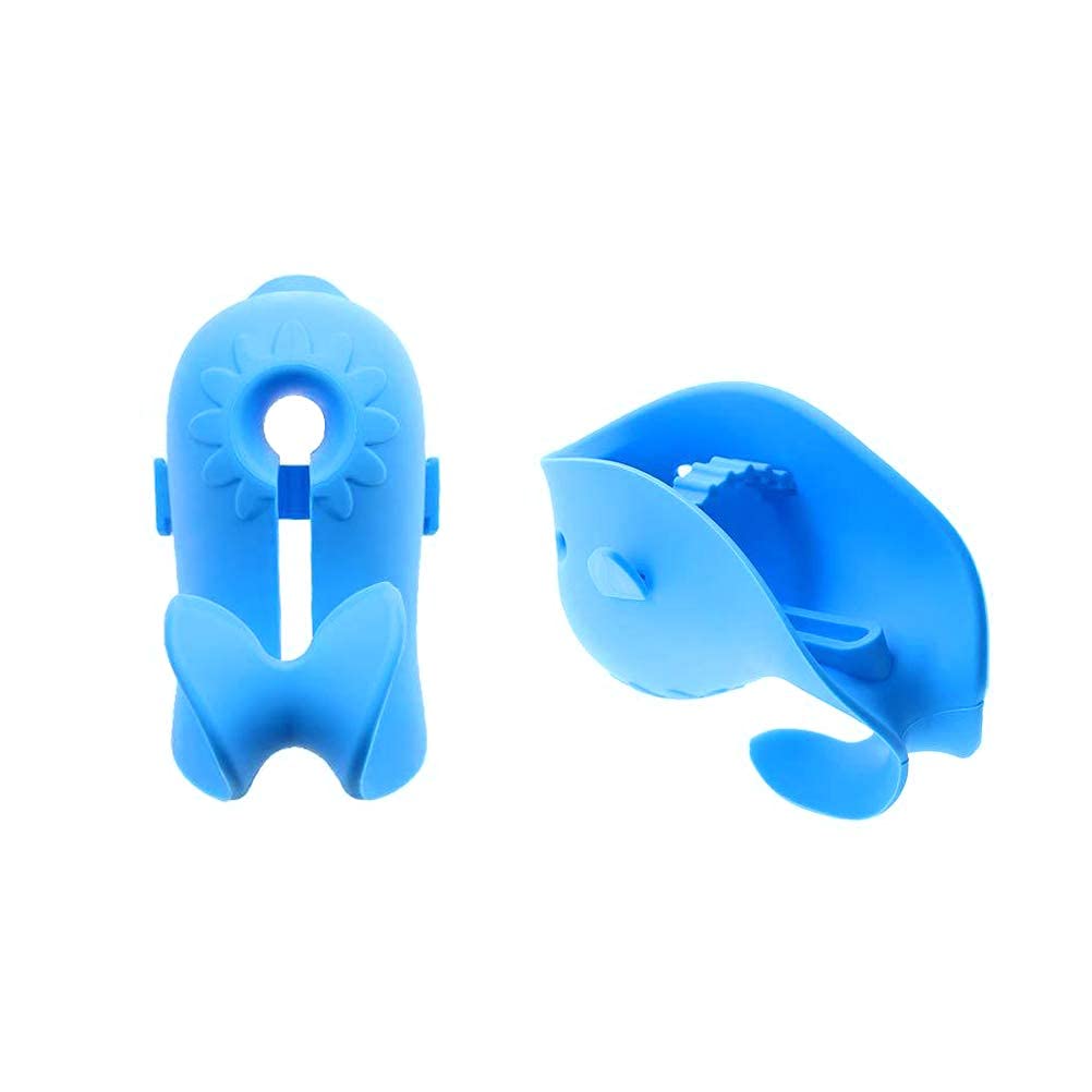 Odowalker Faucet Spout Cover Blue Cute Whale Design, Soft Silicon Bath Tub Toddlers Protection from Injury Cover Universal Fit Bath Spout Cover