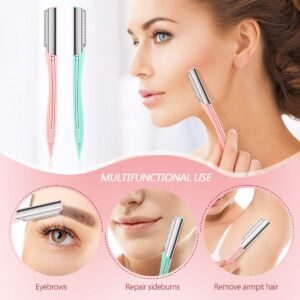 Eyebrow Razors Shavers, Facial Hair Trimmer for Women and Men, Multipurpose Exfoliating Eyebrow Shapers, 10PCs