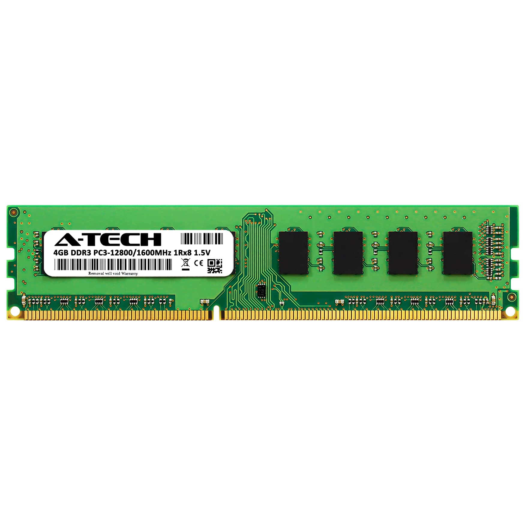 A-Tech 4GB RAM Replacement for Samsung M378B5173DB0-CK0 | DDR3 1600MHz PC3-12800 1Rx8 1.5V UDIMM Non-ECC 240-Pin DIMM Memory Module