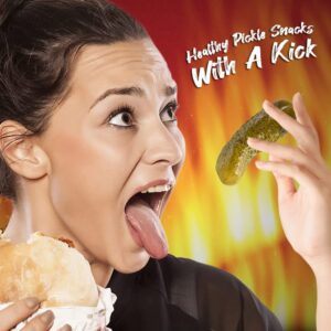 Mrs. Kleins Large Hot Pickles | Bold Spicy Dill Pickle Snack | Spicy Giant Dill Pickles Made with Natural Ingredients | Kosher, Low Carb, Gluten Free & Vegan | Wholesale Hot Pickles 128 fl oz Jar