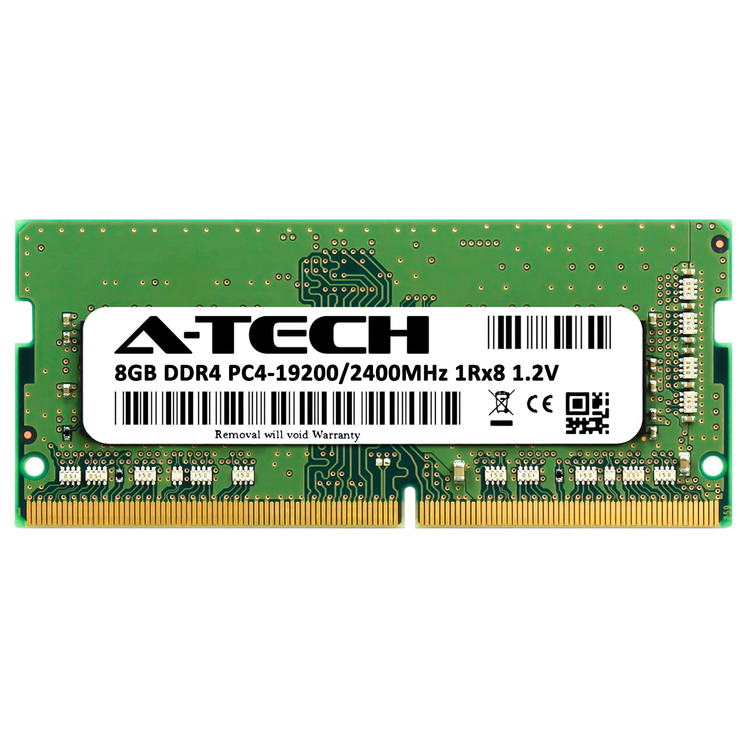 A-Tech 8GB RAM Replacement for CT8G4SFS824A | DDR4 2400MHz PC4-19200 (PC4-2400T) CL17 SODIMM 1Rx8 1.2V Non-ECC SO-DIMM 260-Pin Laptop, Notebook Memory Module