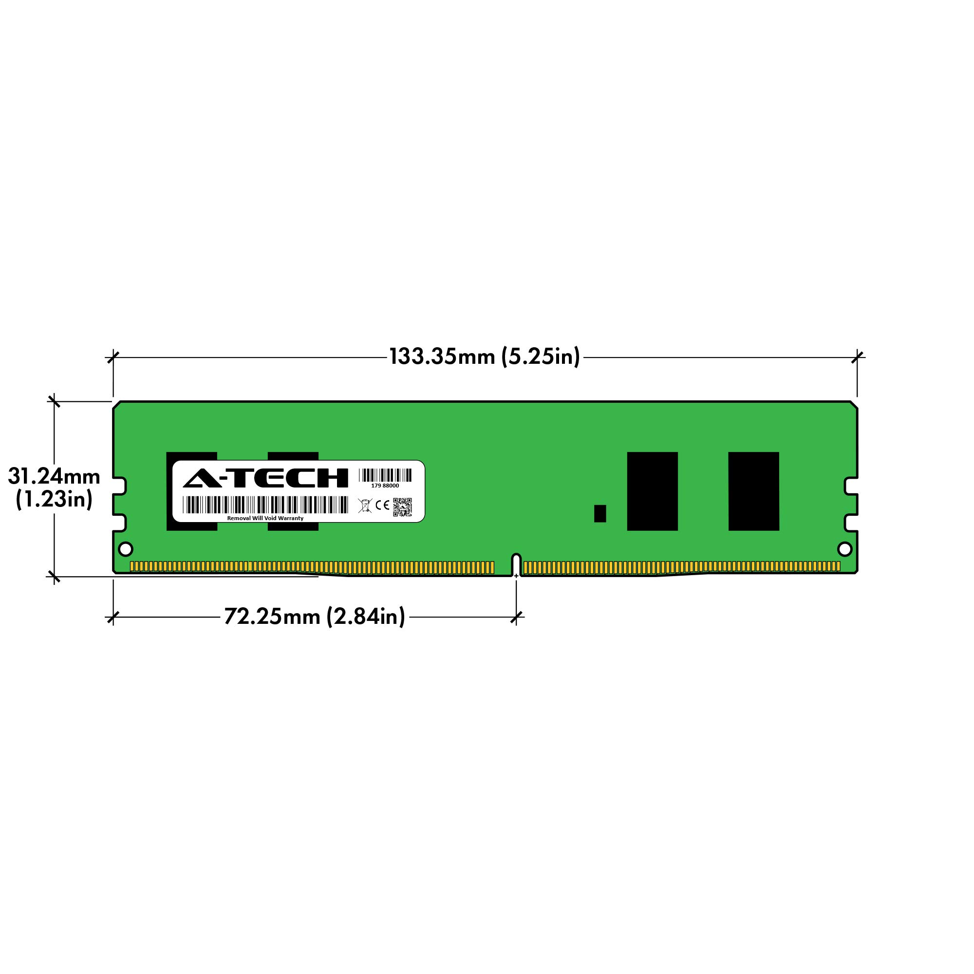 A-Tech 4GB RAM Replacement for Samsung M378A5244CB0-CRC | DDR4 2400MHz PC4-19200 1Rx16 1.2V UDIMM Non-ECC 288-Pin DIMM Memory Module