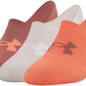 Under Armour Women's Breathe Lite Ultra Low Socks, Multipairs , Peach Plasma Assorted (3-Pairs) , Medium