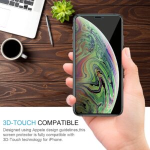 ImpactStrong Shatterproof Tempered Glass Screen Protector for iPhone 11 / iPhone XR [Easy Installation Frame] [Bubble Free] [9H Hardness] [Full Coverage] Case Friendly, 6.1 Inch - (3-Pack)