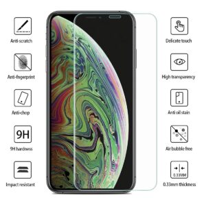 ImpactStrong Shatterproof Tempered Glass Screen Protector for iPhone 11 / iPhone XR [Easy Installation Frame] [Bubble Free] [9H Hardness] [Full Coverage] Case Friendly, 6.1 Inch - (3-Pack)