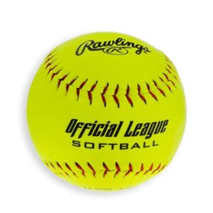 Rawlings 11" Official League Fast Pitch Dura-Hyde Worth Cork Softballs (4 Count)