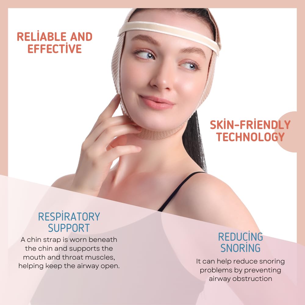 Post Surgical Chin Strap Bandage for Women - Neck and Chin Compression Garment Wrap - Face Slimmer, Jowl Tightening, Chin Lifting Medical Anti Aging Mask