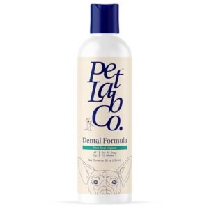 petlab co. dog dental formula - keep dog breath fresh and teeth clean - supports gum health - water additive dental care targets tartar - packaging may vary