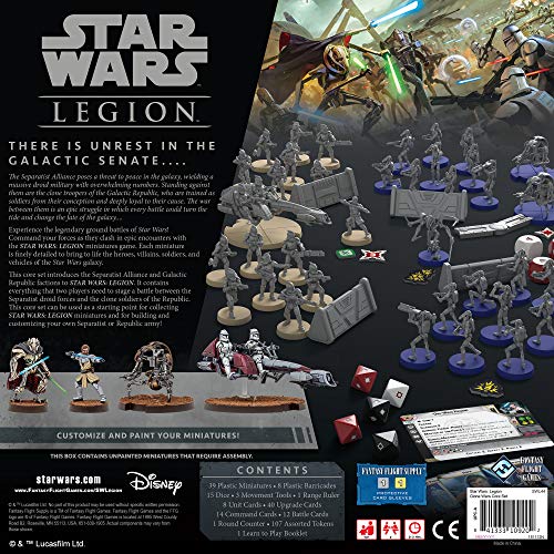 Star Wars Legion Clone Wars CORE SET | Two Player Battle/ Miniatures/ Strategy Game for Adults and Teens | Ages 14+ | Average Playtime 3 Hours | Made by Atomic Mass Games