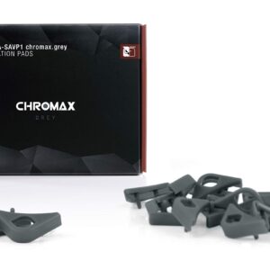 Noctua NA-SAVP1 chromax.Grey, Anti-Vibration Pads for 120/140mm Noctua Fans (16-Pack, Grey)