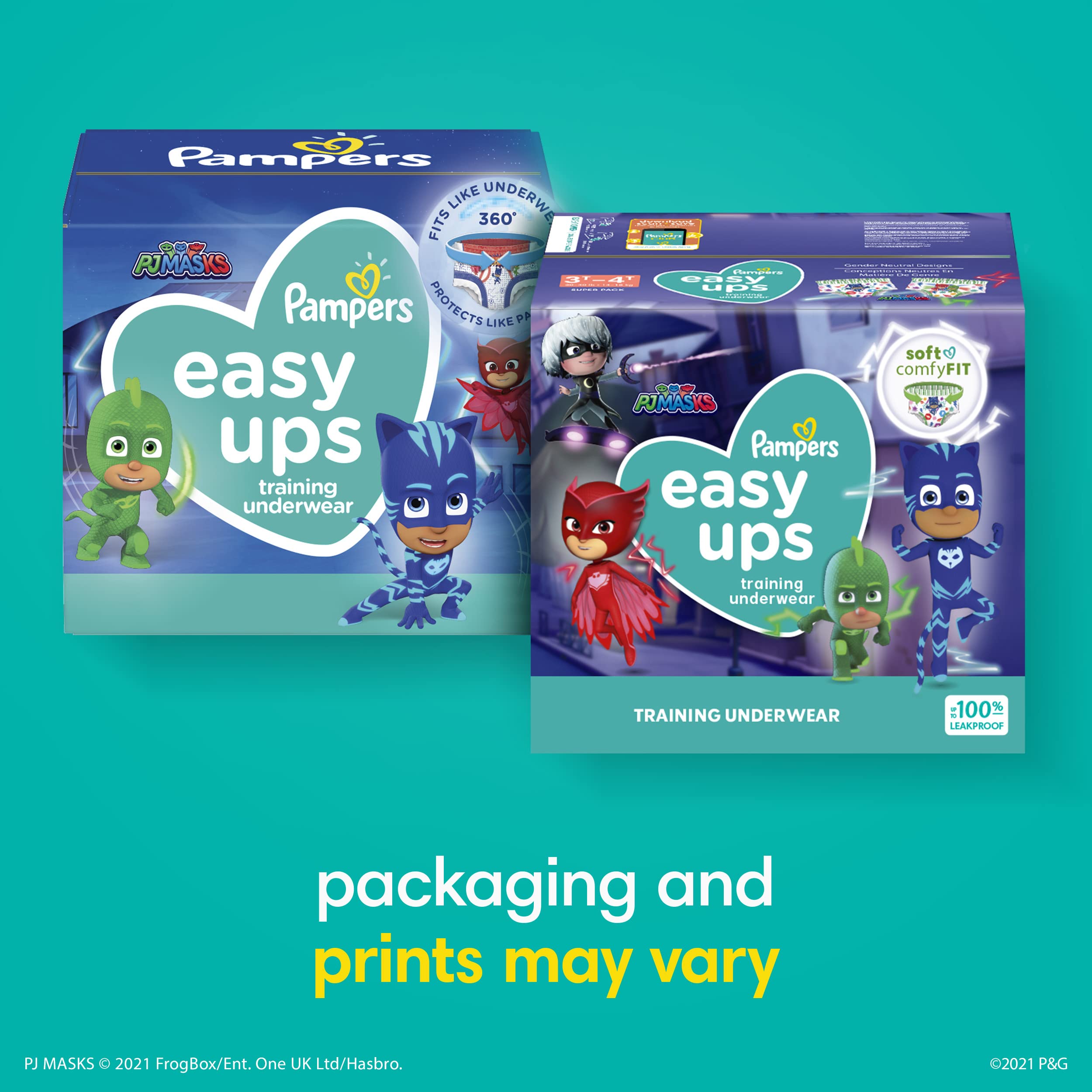 Pampers Easy Ups Boys & Girls Potty Training Pants - Size 4T-5T, 100 Count, Training Underwear (Packaging May Vary)