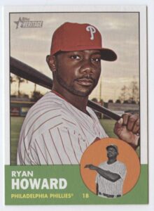 2012 topps heritage #161 ryan howard phillies mlb baseball card nm-mt