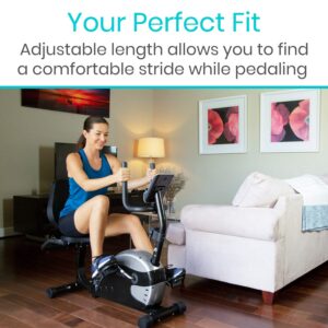 Vive Exercise Bike - Stationary Recumbent Exercise Cycle Device for Seniors, Adults, Men and Women - Indoor Fitness Equipment -at Home Cycling with Adjustable Resistances, Digital Display